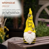 Alpine Corporation 12"H "Bee Yourself" Indoor/Outdoor Garden Gnome ...