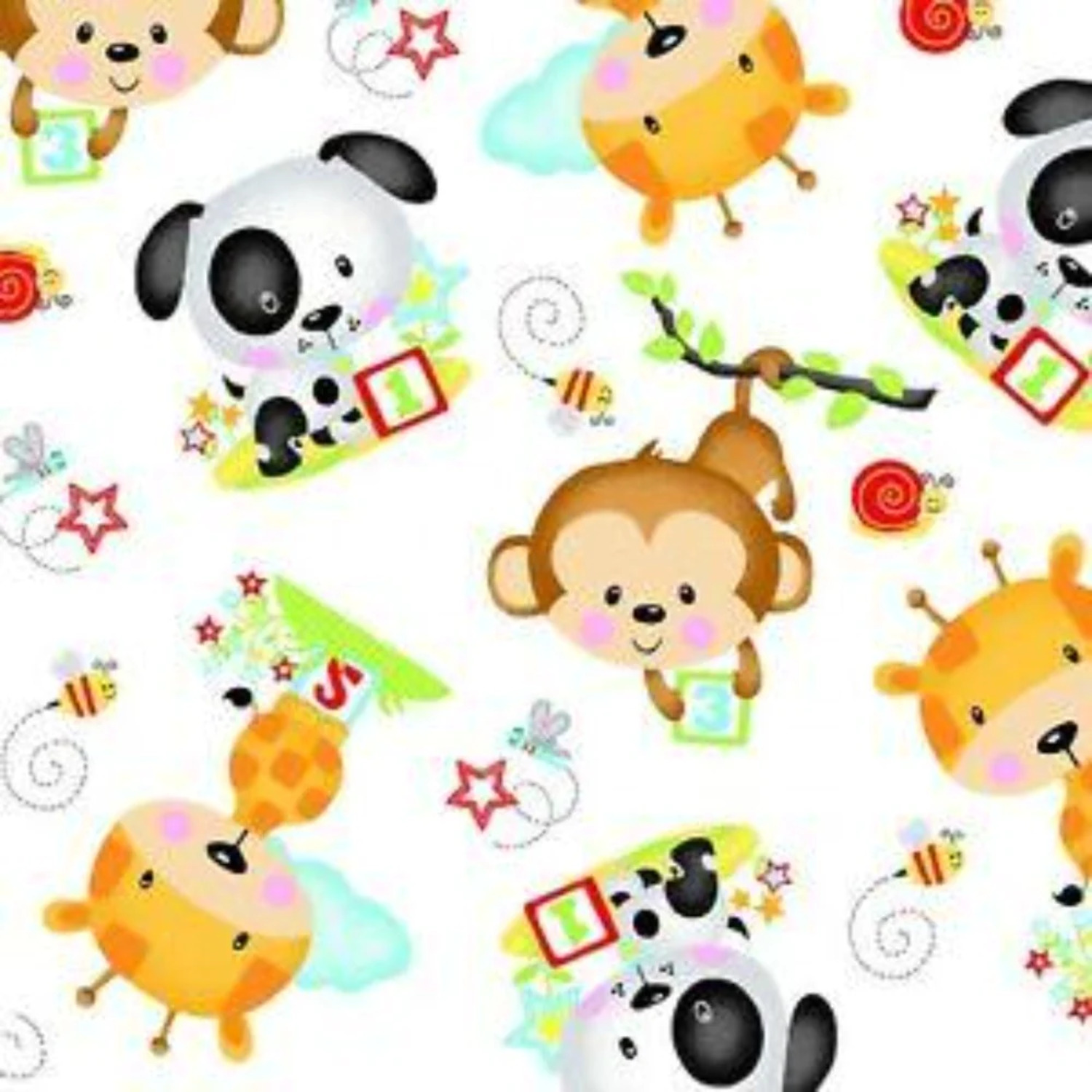 Baby Animals Comfy Flannel Fabric - Walmart.com