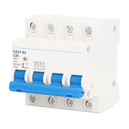 Residual Current Circuit Breakers, Miniature Circuit Breaker PA66 Nylon 6000A Breaking Capacity ...