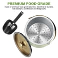 3.2L Insulated Ice Bucket with Lid, Scoop & Strainer, Stainless Steel ...