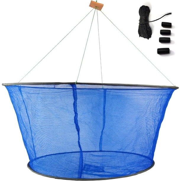 Drasry Fishing Bait Trap Pier Nets Foldable Fish Minnow Crayfish Shrimp ...