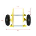 Huloretions Panel Dolly With 10" Pneumatic Wheels,Adjustable Clamp ...