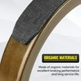 Rear Organic Material Brake Shoes 781PG, for SUVs and Pickup Trucks ...