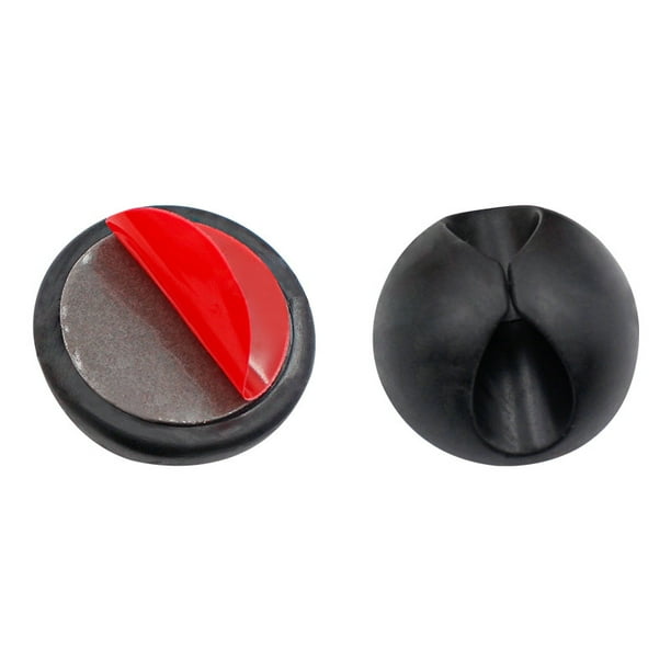 Black 30 Pack 9mm Cable Clips for Desktop Multi X Cable to USB Power ...