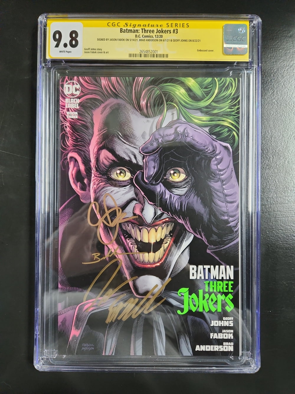 Batman: Three Jokers #3 - CGC 9.8 Comic Book - Walmart.com
