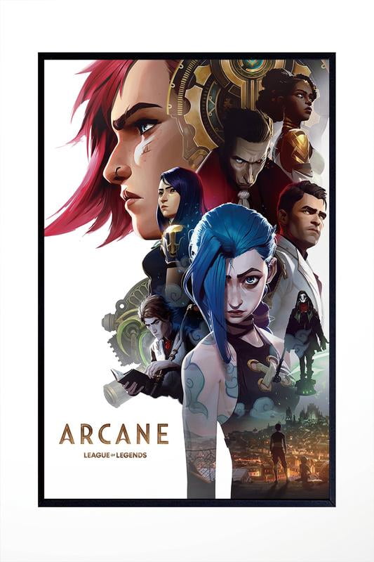 Anime cartoon Arcane League of Legends Movie Poster Cool Wall Decor Art ...