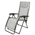 Guidesman Recline Folding Patio Deck Lounge Chair, Portable Steel Zero ...