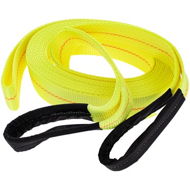 Grip Heavy Duty Vehicle Recovery Tow Strap with Car Loops, 30 ft x 4 in ...