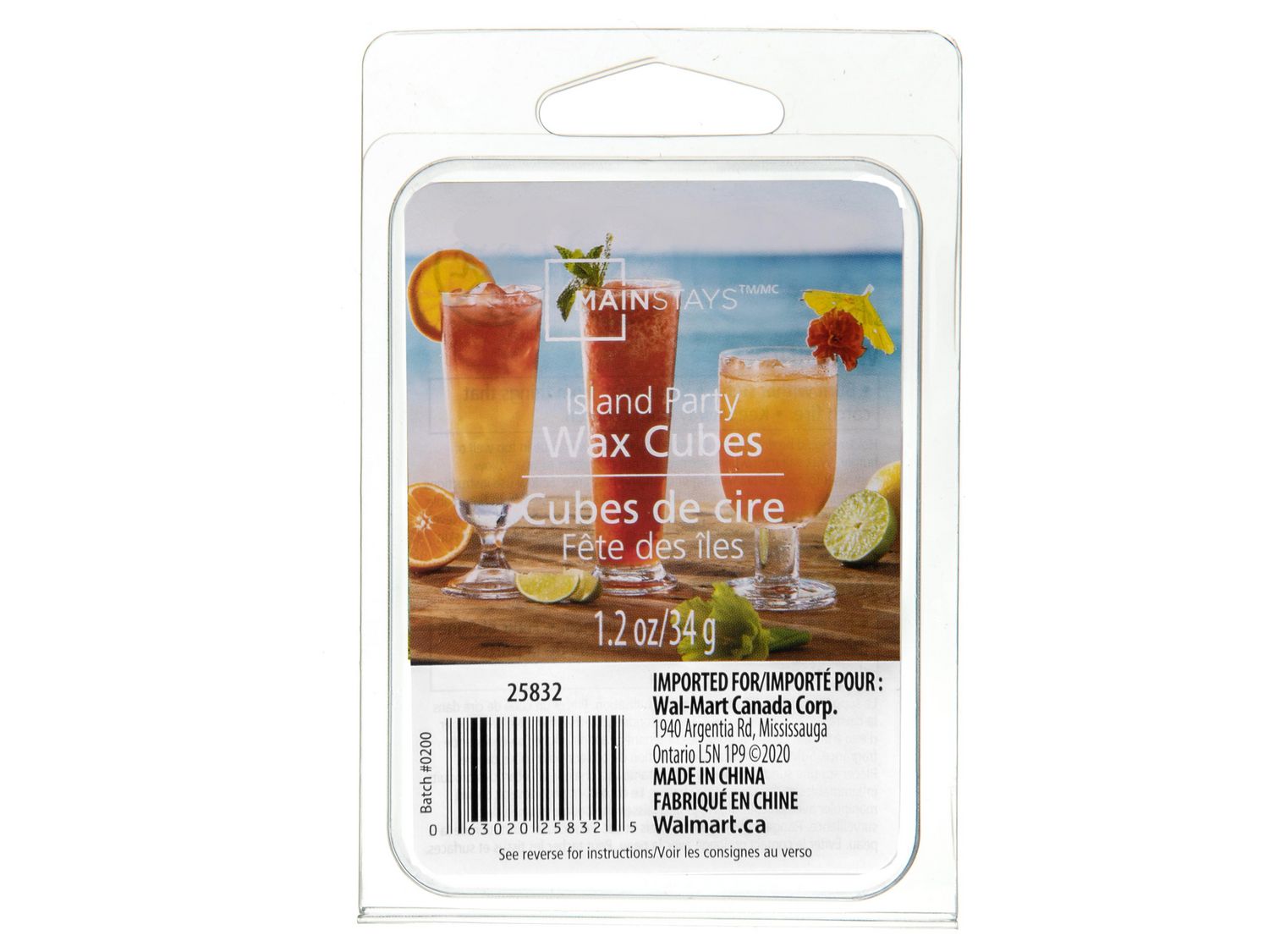 MAINSTAYS ISLAND PARTY SCENTED WAX MELTS, 1.2oz / 34 grams - Walmart.ca
