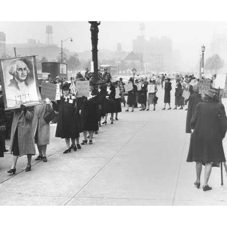 Female Isolationists Picket British Ambassador History (36 x 24 ...
