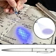 Invisible ink pen, Spy Ink Pen with UV Light Built Into the Pen Cap ...