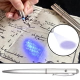 Invisible Ink Pen with UV Light,Magic Disappearing Ink Marker, Spy Pen ...
