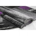 HR HANDCRAFT RUGS HR Purple Grey, Silver, Black, Abstract Contemporary ...