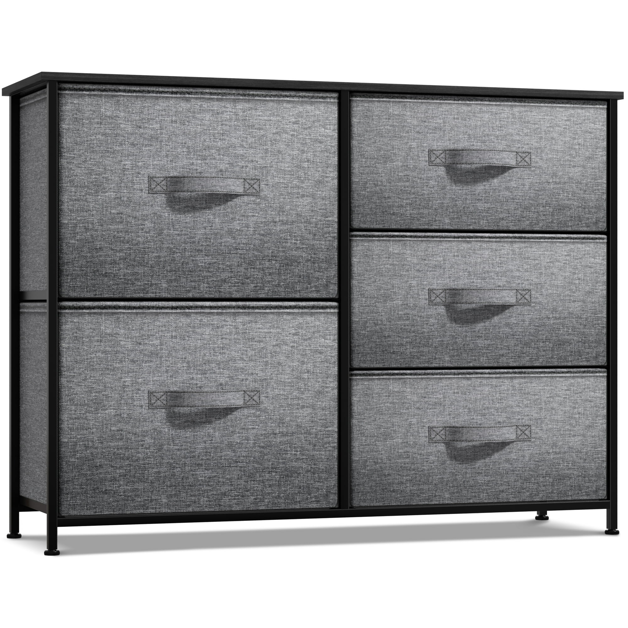 Click here for Sorbus 5 Drawers Chest Dresser - Black prices