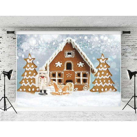 7x5ft Gingerbread House Backdrop Christmas Backdrop for Photography | Walmart Canada