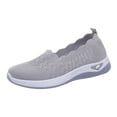 Miluxas Women's Walking Shoes Elastic Knit Lightweight Comfort Slip on ...