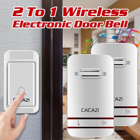 2 To 1 Smart Wireless LED Light Doorbell Waterproof Electronic Door ...