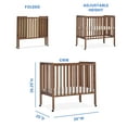 Delta Children Lee Portable Folding Mini Crib with 1.5-Inch Mattress ...