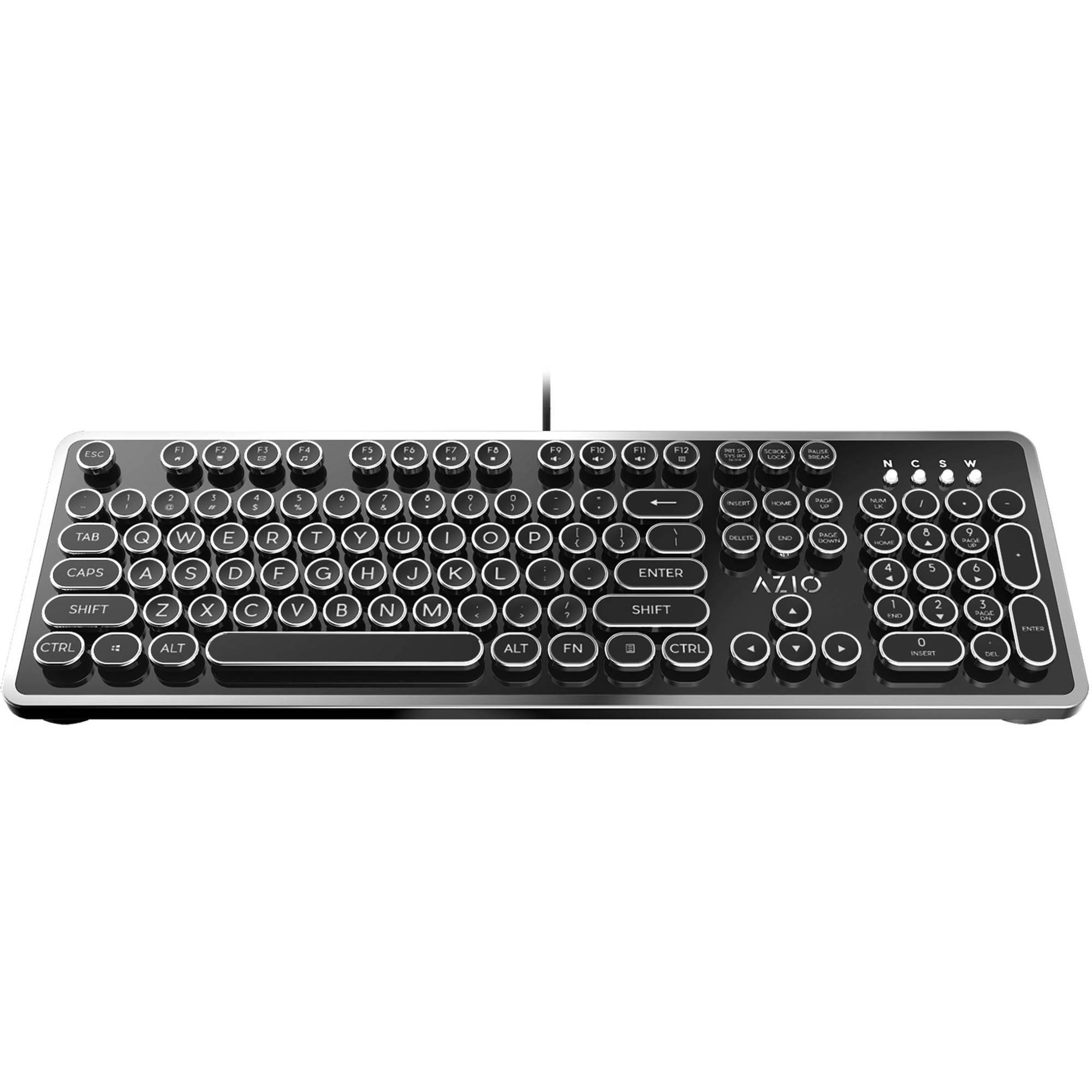 AZIO MK-RETRO-01 Keyboard, Black - Walmart.com - Walmart.com