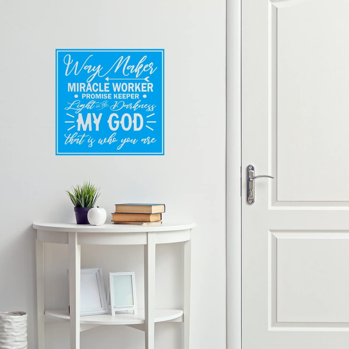 VWAQ Way Maker Miracle Worker Promise Keeper Inspirational Wall Decal ...