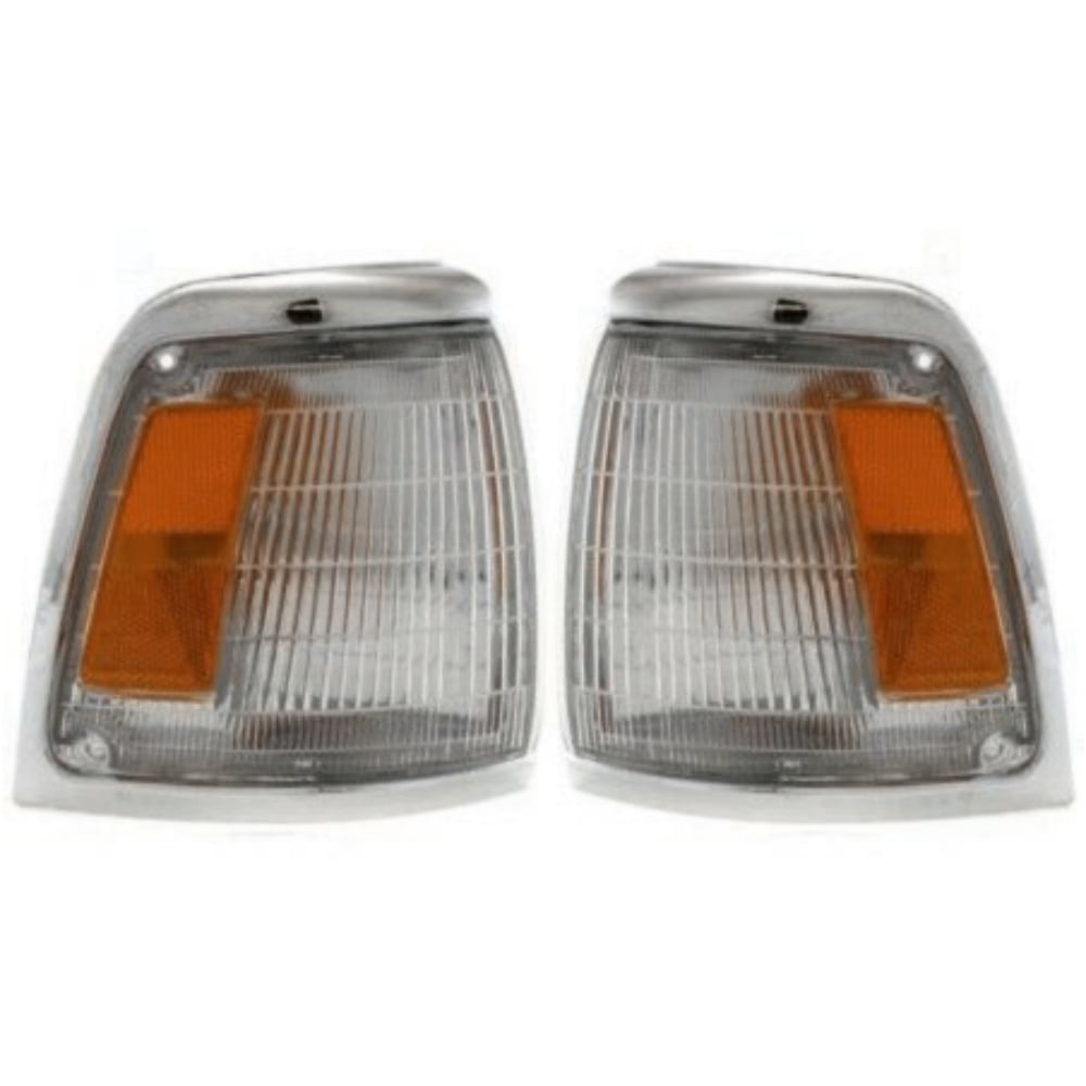 Corner Light For 92-95 Toyota Pickup For 2WD w/ chrome trim Set of 2 LH ...