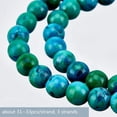 3 Strands Natural Chrysocolla Beads Strands Dyed Round 8mm Hole: 1.4mm ...