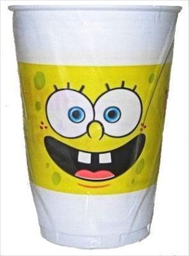 SpongeBob Squarepants Reusable Thin Plastic Cups (8ct) - Walmart.com