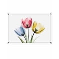 Colorful Tulips Sun Shade Sail 8'X10' Blue Red Yellow Floral UV Block ...