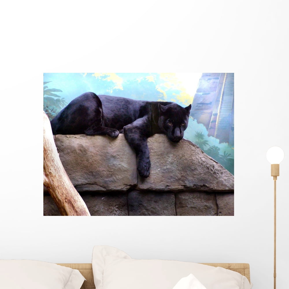 Black Panther Wall Mural by Wallmonkeys Peel and Stick Graphic (24 in W ...