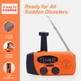 Sirius Survival Emergency Weather Radio - Hand Crank, Solar Powered, AM ...