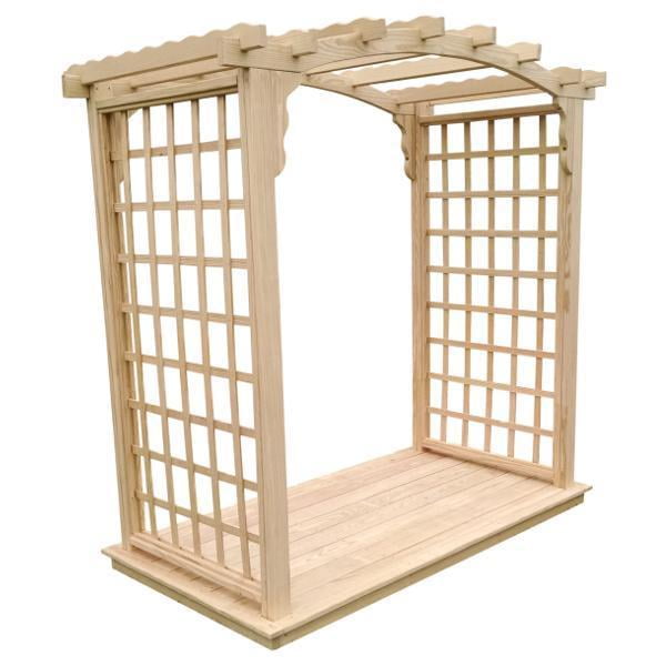 Pressure Treated Yellow Pine Cambridge Arbor & Deck - Walmart.com