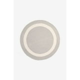 Premium, Round Handmade Rug with Solid Designs made with High Quality ...