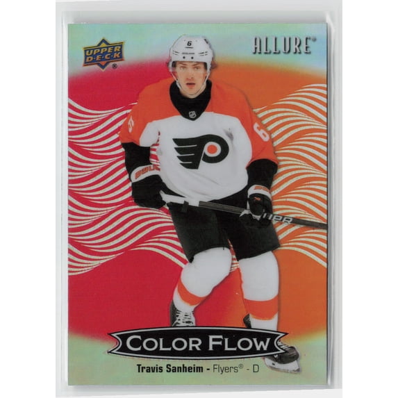 2024-25 Upper Deck Allure Color Flow Travis Sanheim #CFL-55 Red-Orange ...