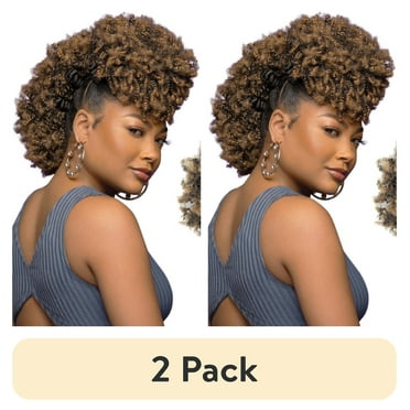 (4 pack) Darling Flexi Rod Curls Crochet Hair 2X Pack, 14 inch, #1B ...