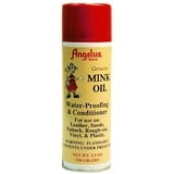 Angelus Mink Oil Spray, Leather Conditioner, Waterproof Repellent, 5.5 ...