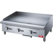 NSF 36 in. 3 Burner Natural Gas Griddle with 90,000 BTU Thermostatic ...