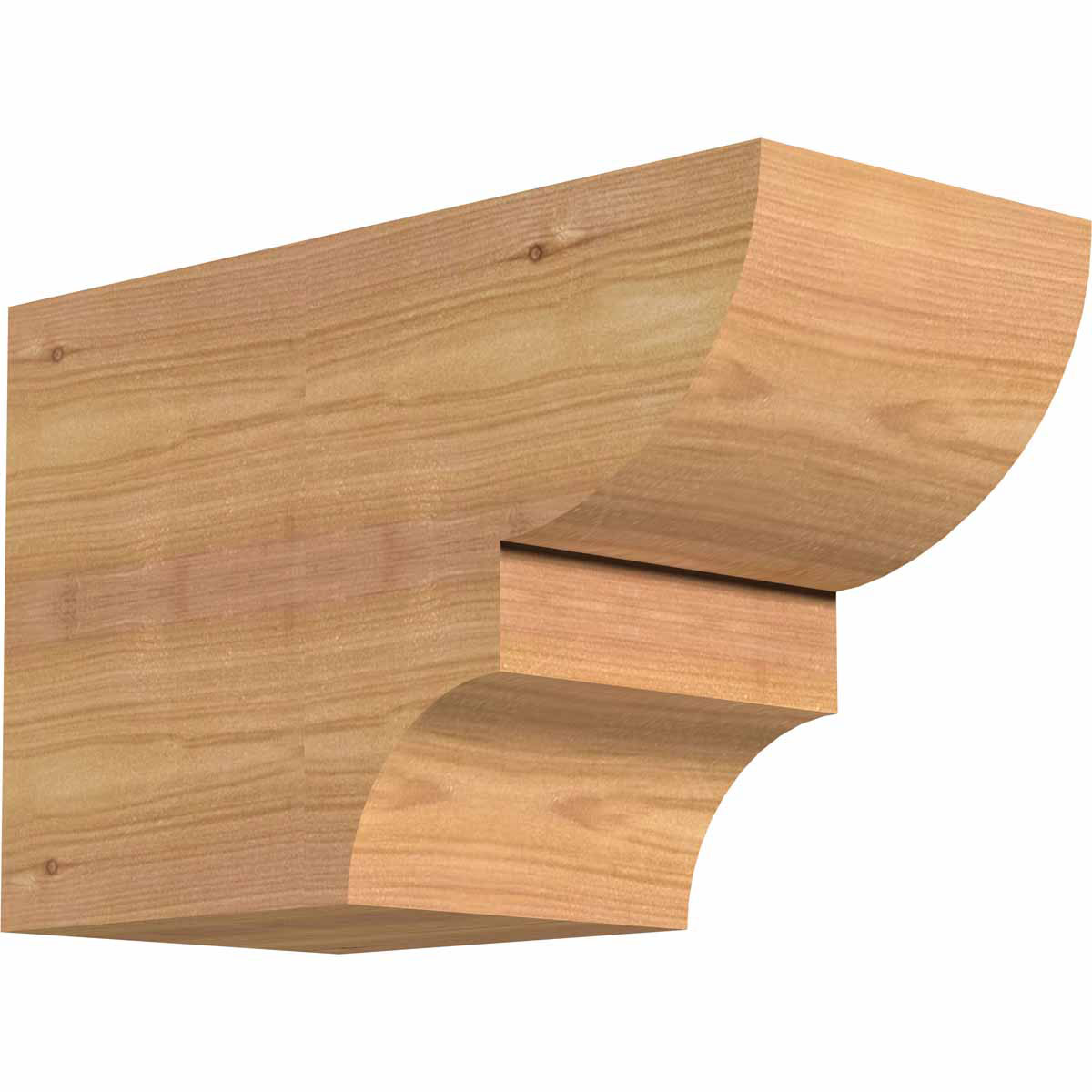 5 1/2"W x 8"H x 12"L Ridgewood Smooth Rafter Tail, Western Red Cedar ...