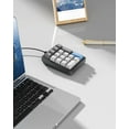 PYYAN-Mechanical Number Pad,Hot Swappable Numpad Wired USB 17 Keys ...