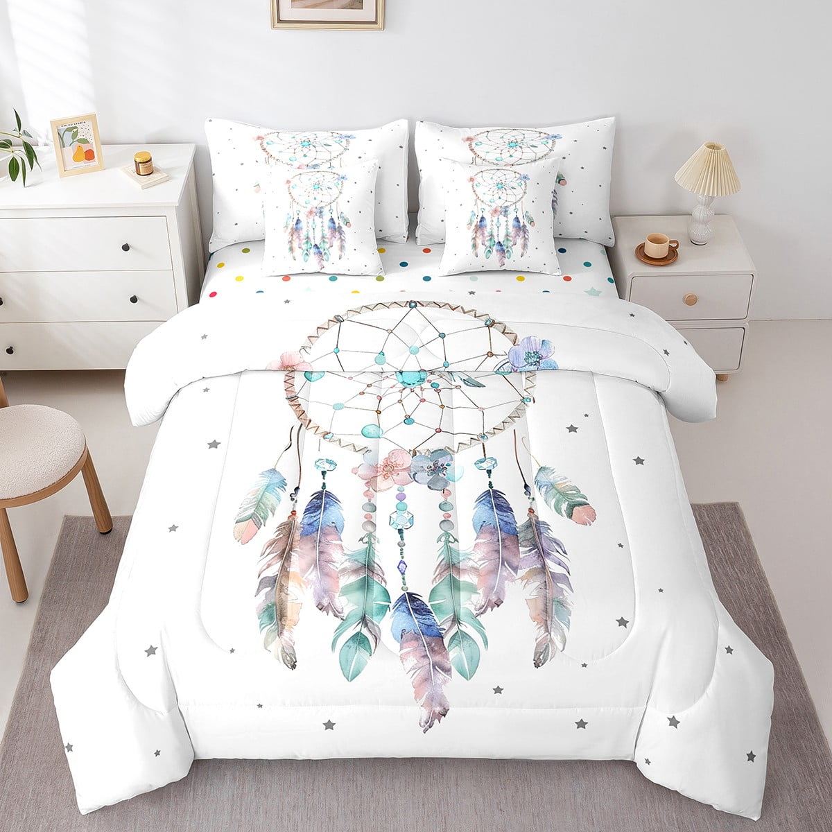 Click here for Yst Bohemian Dreamcatcher Bedding Comforter Set  E... prices