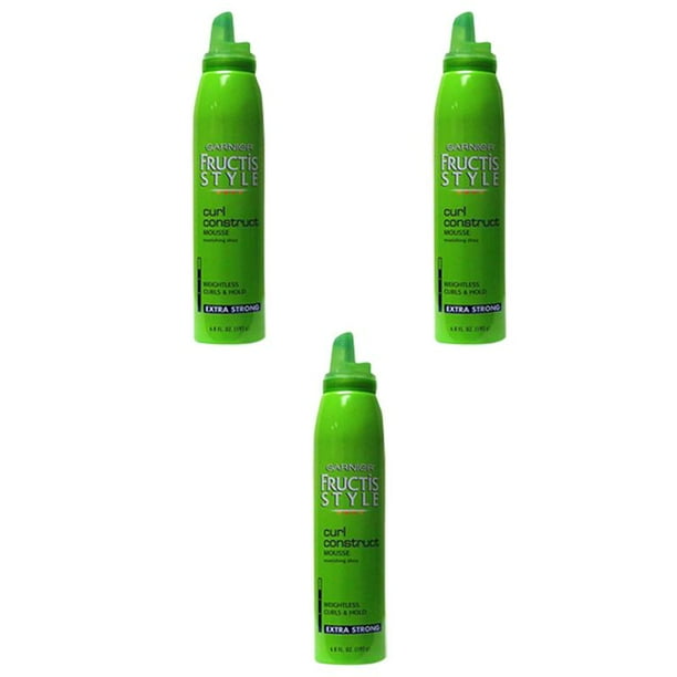 Garnier Fructis Hair Mousse Extra Strong For Curl Construct(192g) (Pack ...