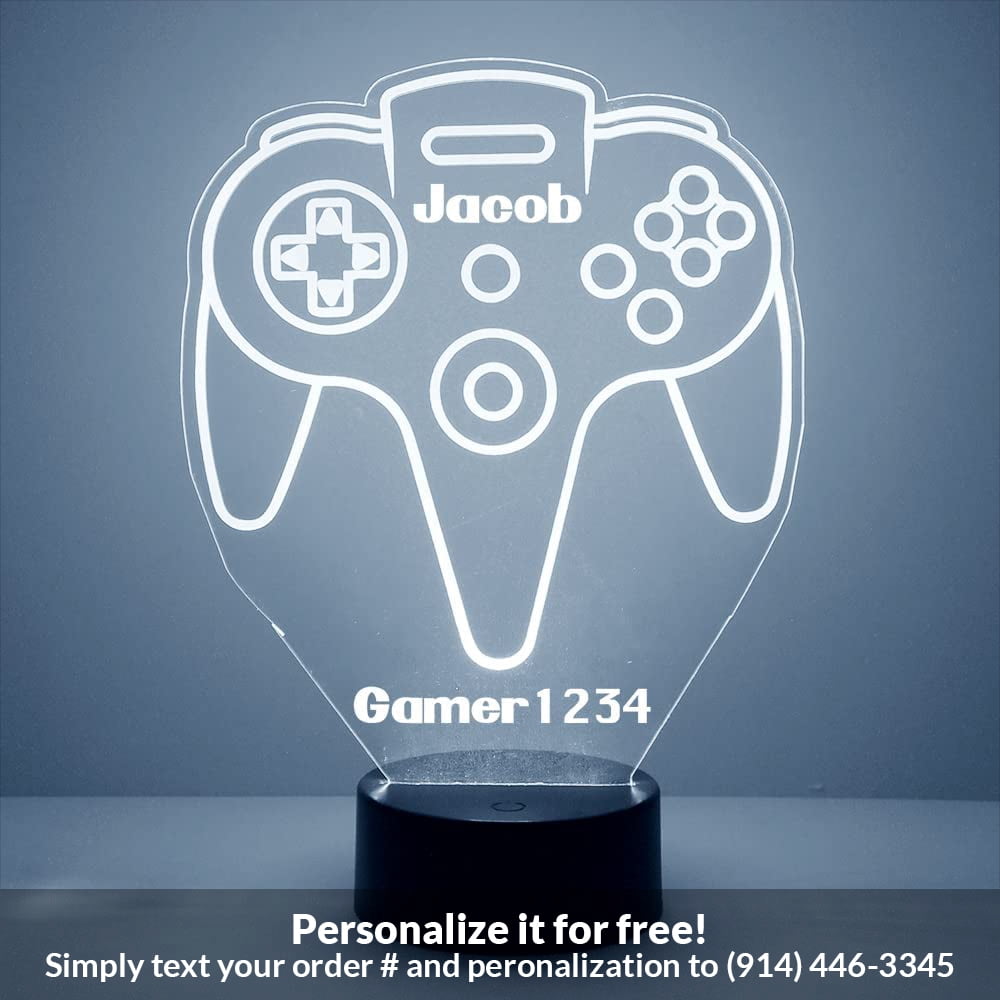 Mirror Magic Store N64 Controller Color Changing Personalized LED Light ...