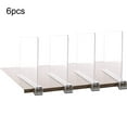 flameer Closet Shelf Dividers Separators Transparent Closet Organizer ...