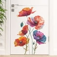 3D Colorful Flower Wall Decals Peel and Stick Removable Flower poster ...