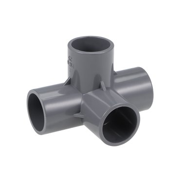 3 Way Elbow PVC Pipe Fitting,Furniture Grade,3/4-inch Size Tee Corner Fittings White - Walmart.com