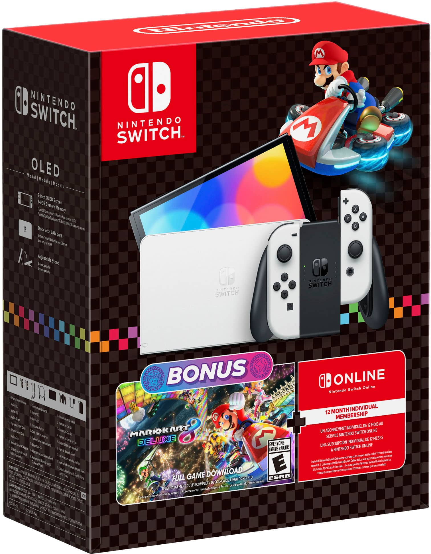 Consola Nintendo Switch Modelo OLED Mario Kart 8 Deluxe Bundle Nintendo | Walmart en línea