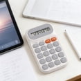 Mechanical Switch Calculator, Portable 8 Digits, Large LCD Display and ...