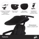 Dream On Me Coast Rider stroller Canopy in Black - Walmart.com
