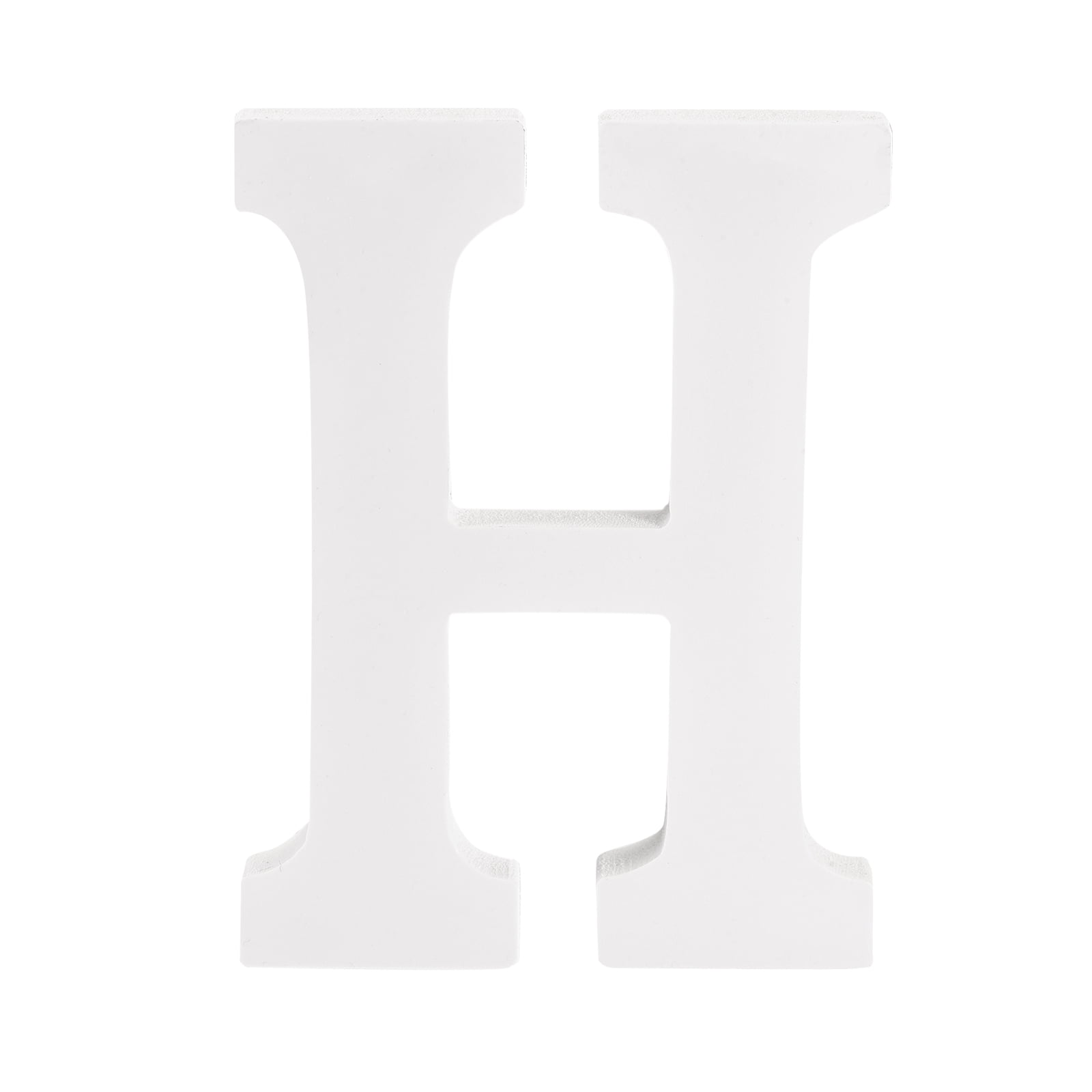 White Wood Letters 3 Inch, Wood Letters for DIY Party Projects (H ...