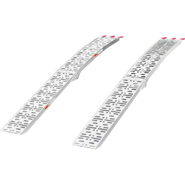 Clevr 7.5' Set of 2 Truck ATV Folding Aluminum Loading Ramps, 90" Long ...
