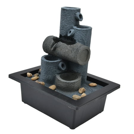 Tabletop Fountains, Soothing Mini Size Tabletop Waterfall Fountain ...